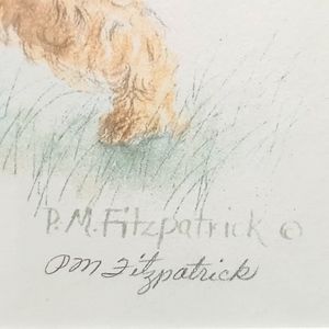 PM Fitzpatrick | Art | Cocker Spaniel Framed Original Offset Litho ...